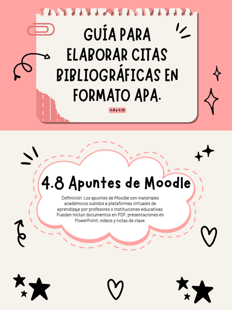 Guía para Elaborar Citas Bibliográficas en Formato Apa. | PDF | Moodle ...