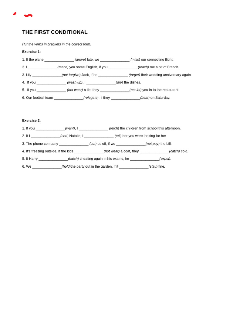 First Conditional | PDF