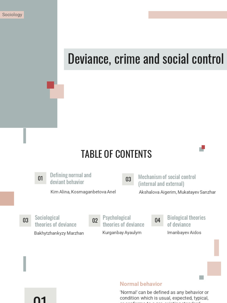 Crime, Deviance and Social Control Notes | PDF | Deviance (Sociology ...