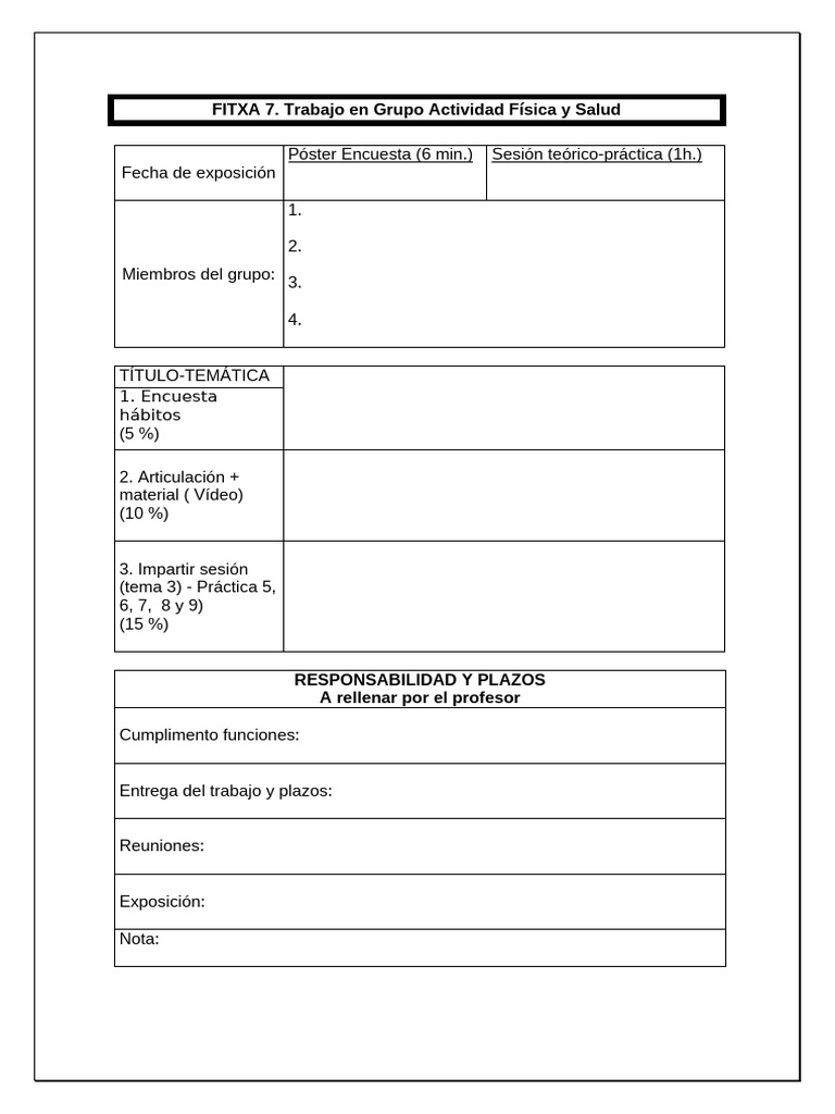 Ficha 7. Trabajo en Grupo AFS | PDF