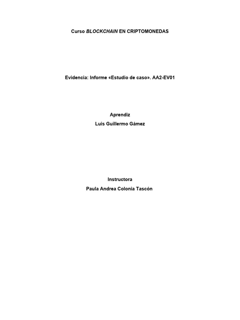 Informe Estudio de Caso . AA2-EV01 | PDF | Cadena de suministro | Economias
