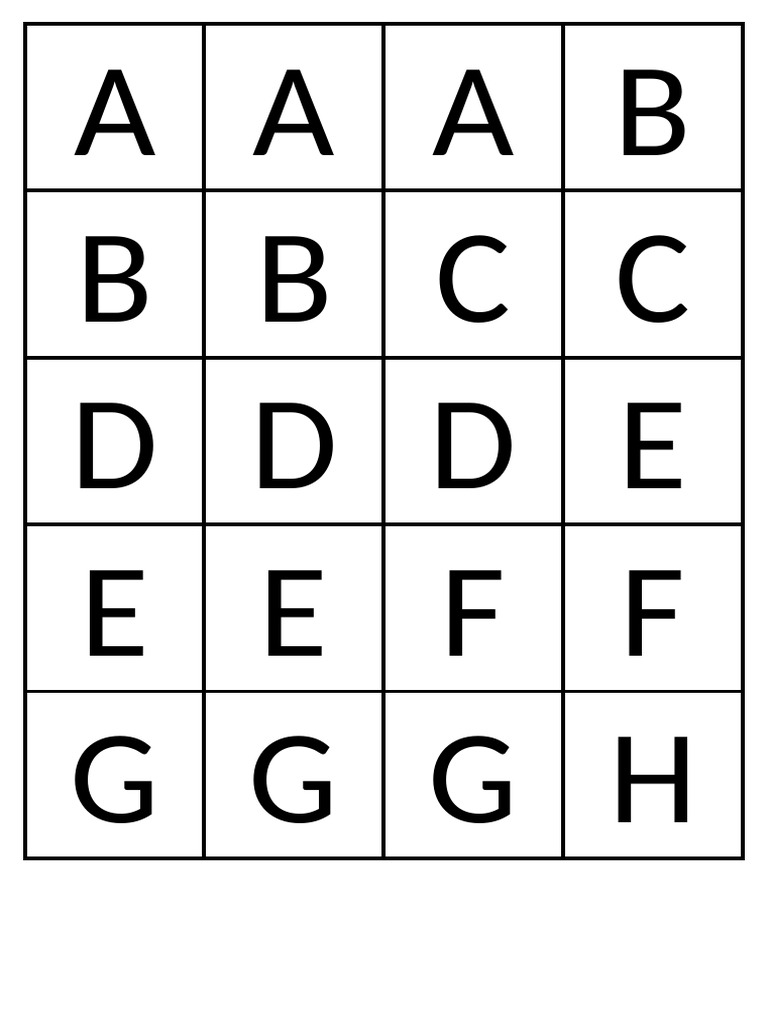 Secuencia de Letras del Alfabeto | PDF