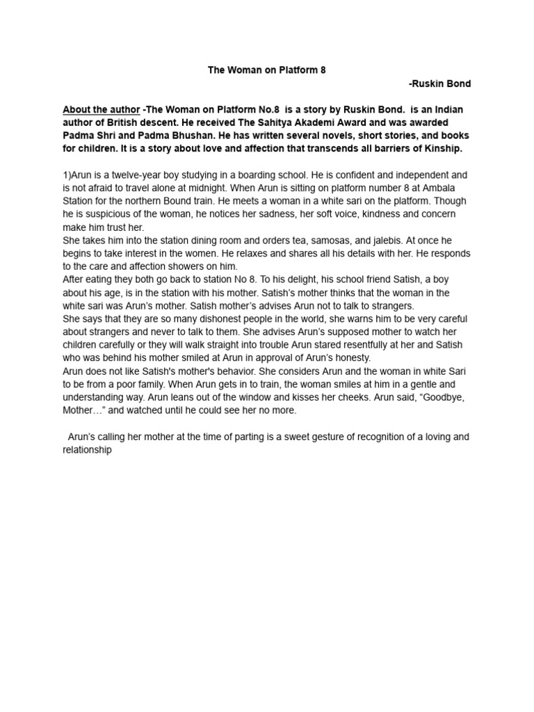 The Women On Platform 8 | PDF