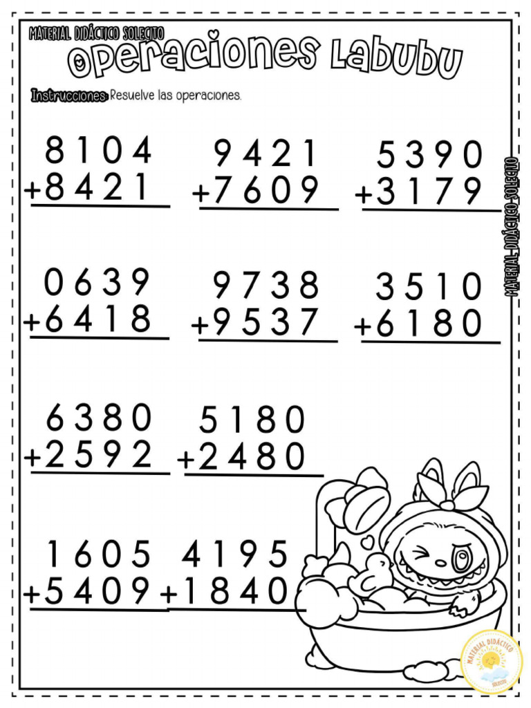 Actividades y Operaciones Labubu | PDF