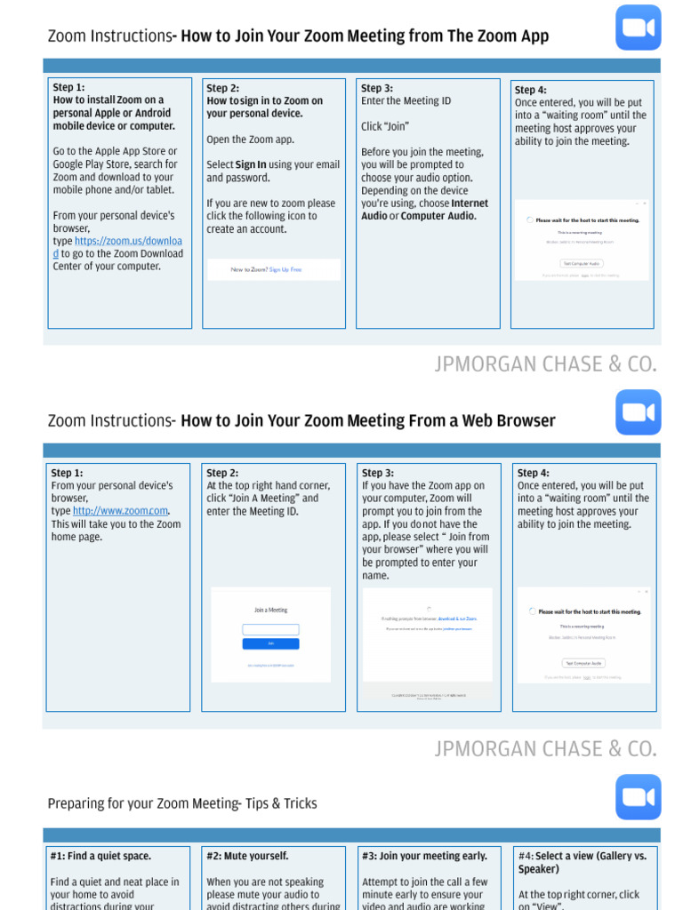 Zoom Instructions | PDF