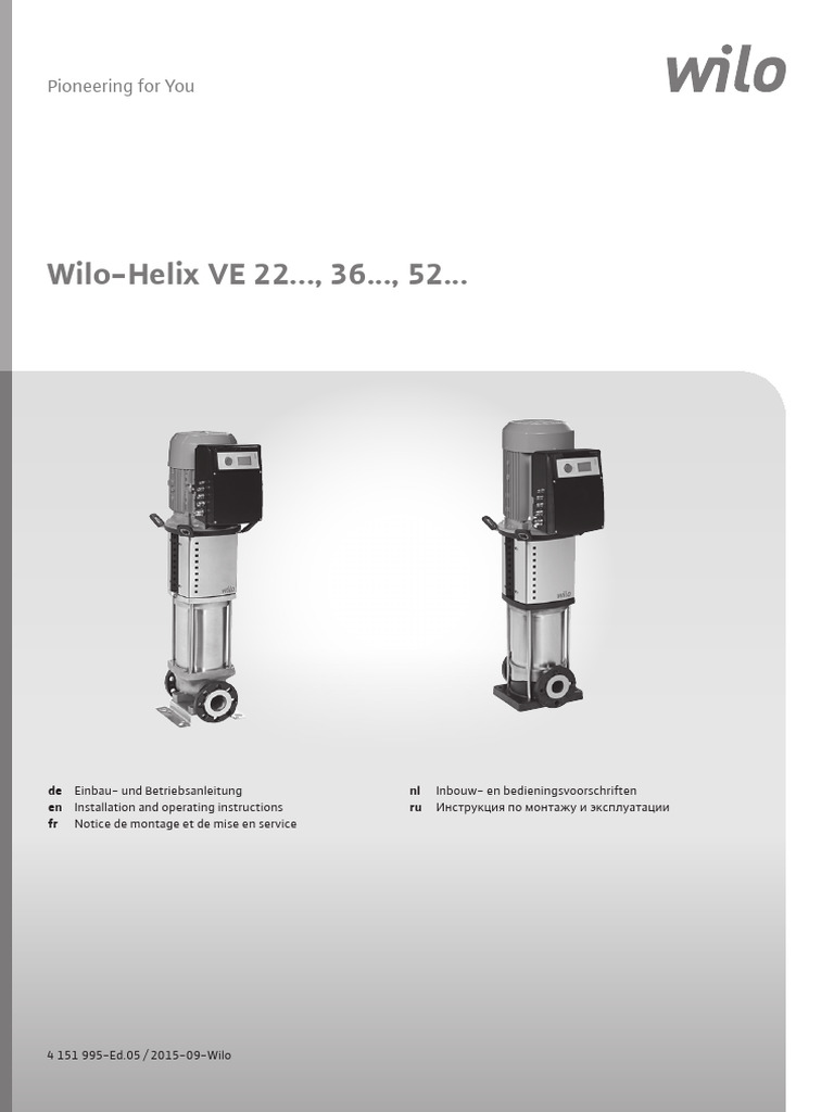 Catalogo Wilo | PDF | Safety | Pump