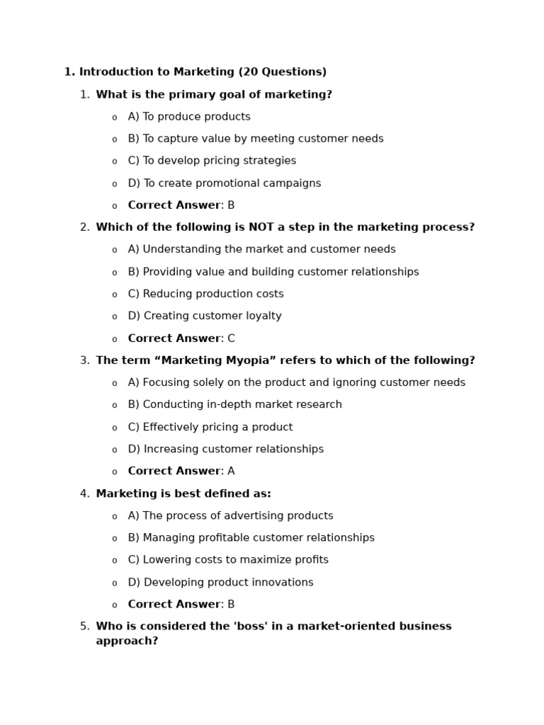 Marketing Fundamentals and Concepts | PDF | Market Segmentation | Marketing