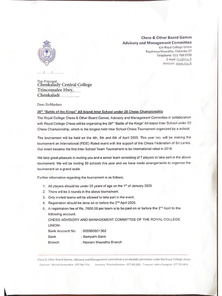 Chenkalady Central College | PDF