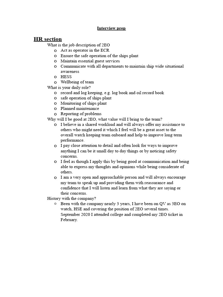 Interview Questions 2021 | PDF | Valve | Heat Exchanger