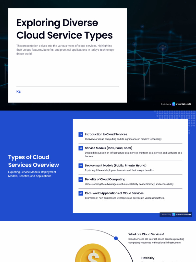 Types of Cloud Services Overview | PDF