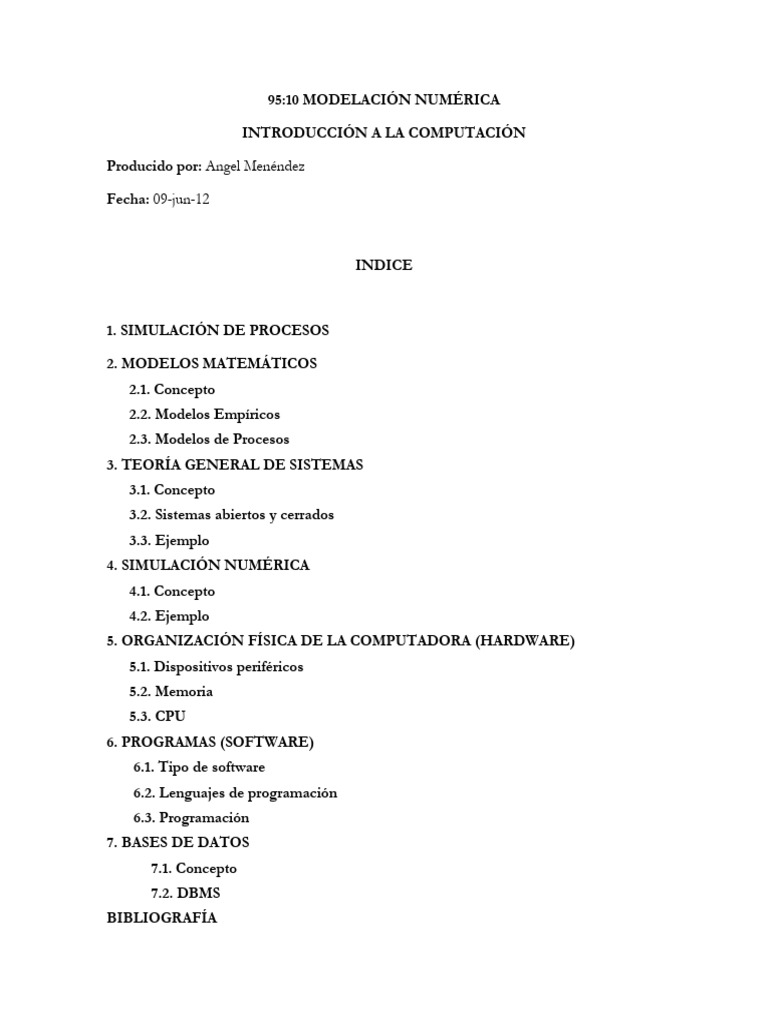 Apunte Introducción a la Computación | PDF | Programa de computadora | Programación