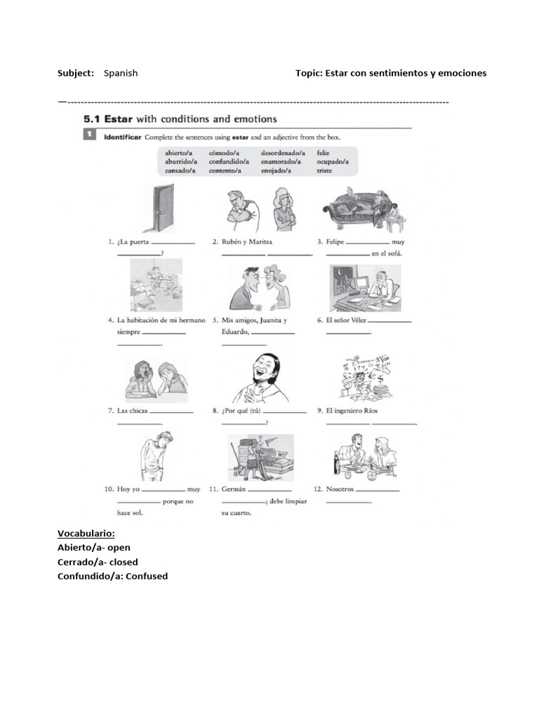 Estar With Emotions | PDF