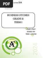 Grade 10 Business Studies ATP 2026 | PDF | Swot Analysis | Economies