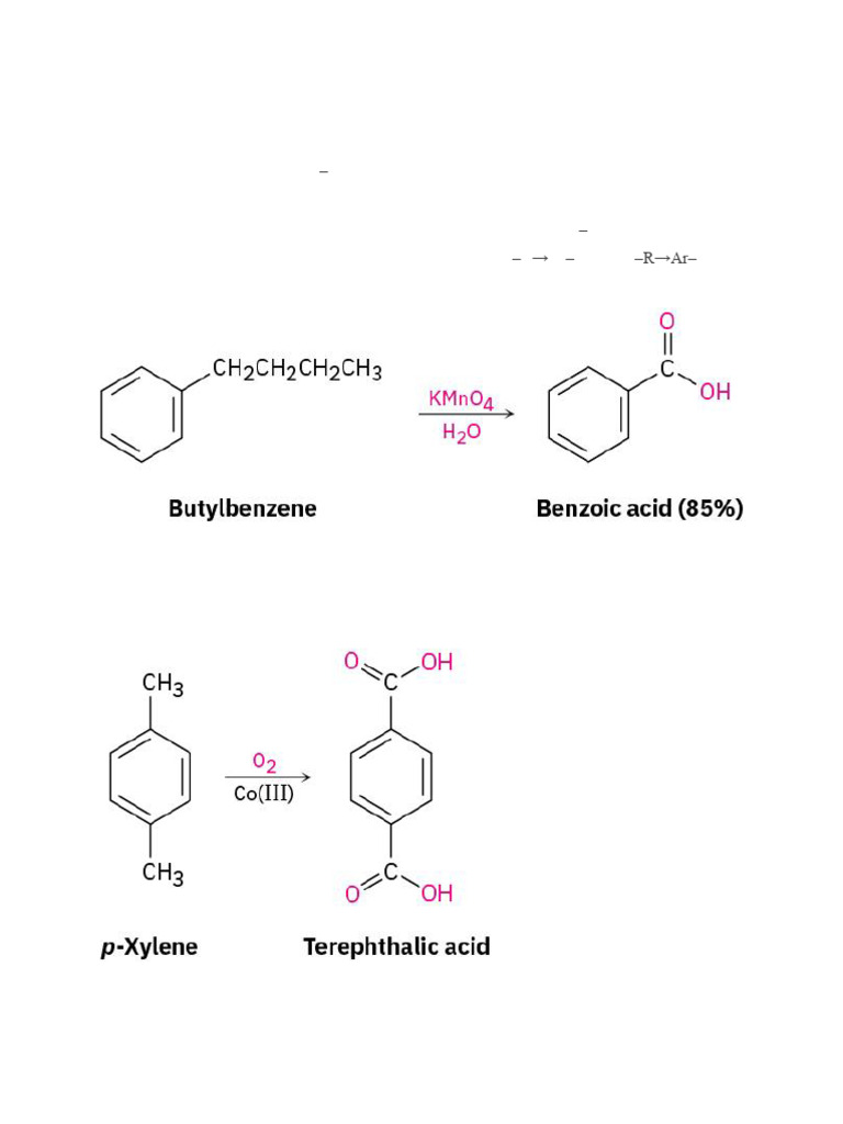 Side-Chain Oxidation of Alkylbenzenes | PDF | Alkene | Radical (Chemistry)