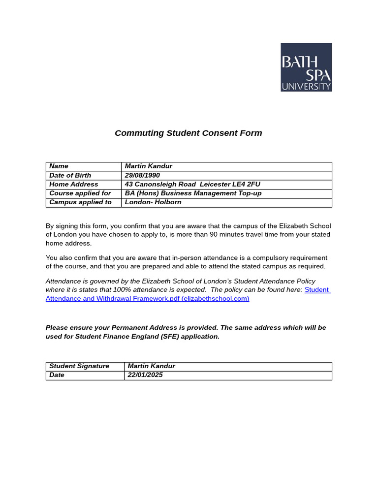 Consent Form - Bsu | PDF