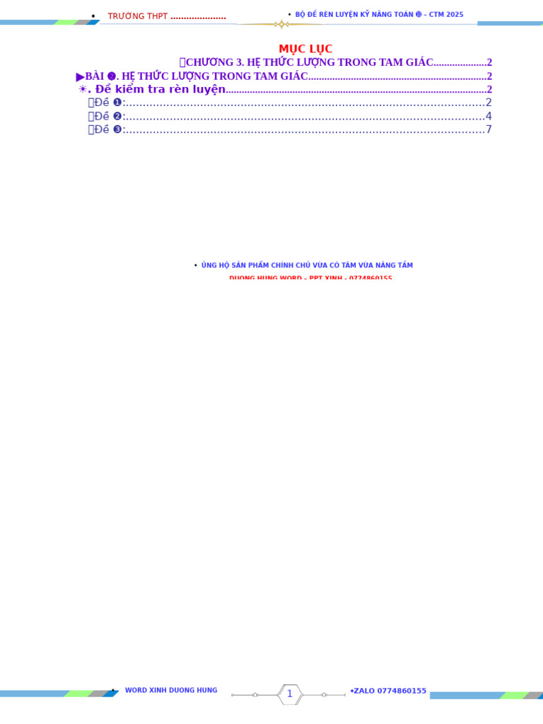 C3-B2-He Thuc Luong Trong Tam Giac-Hs | PDF