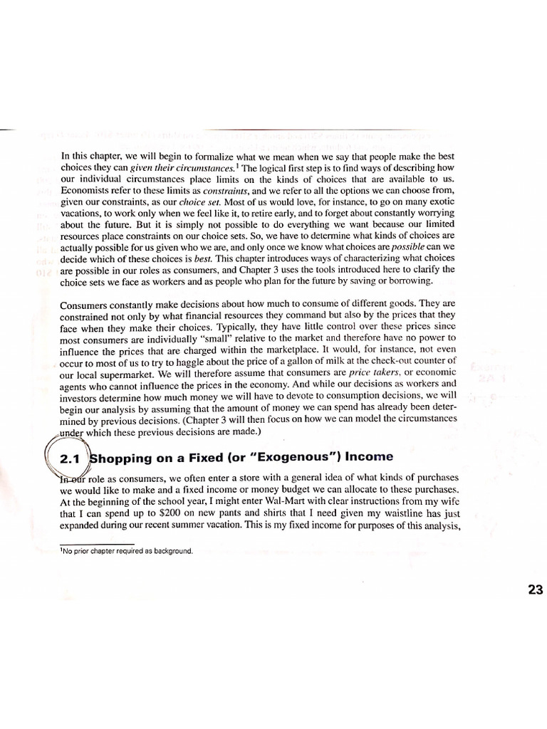 Microeconomics Chapter 2 Nechyba | PDF