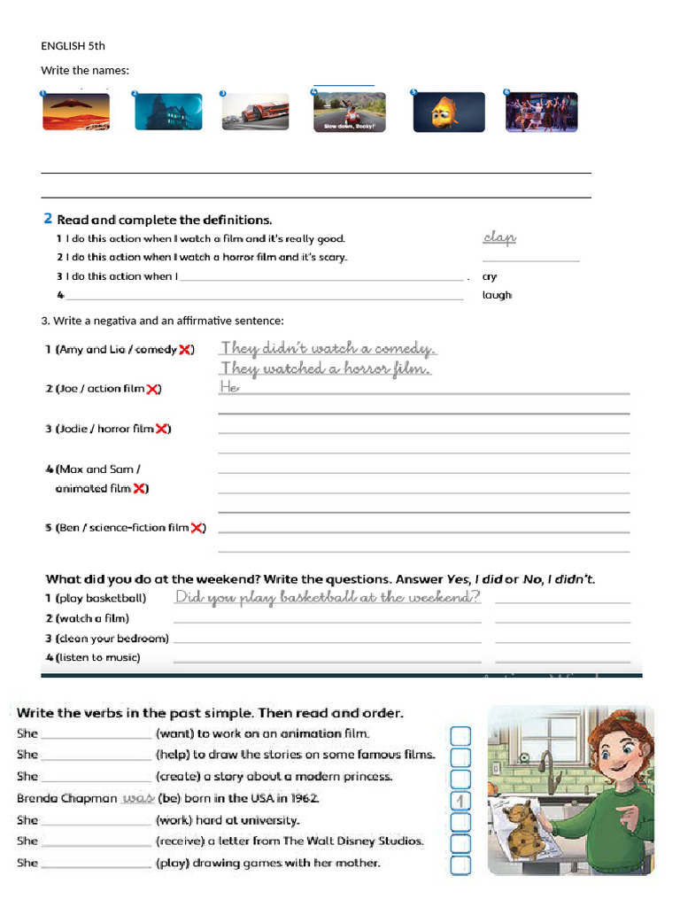 5th Grade English Sentence Practice | PDF