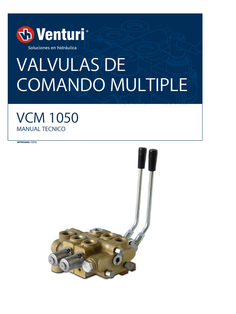 Válvulas de Comando Múltiple VCM 1050 | PDF | Tornillo | Bomba