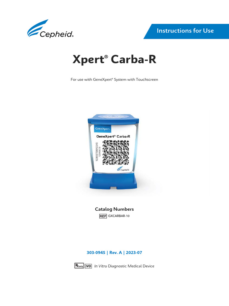 Xpert Carba-R | PDF | Polymerase Chain Reaction | Antimicrobial Resistance