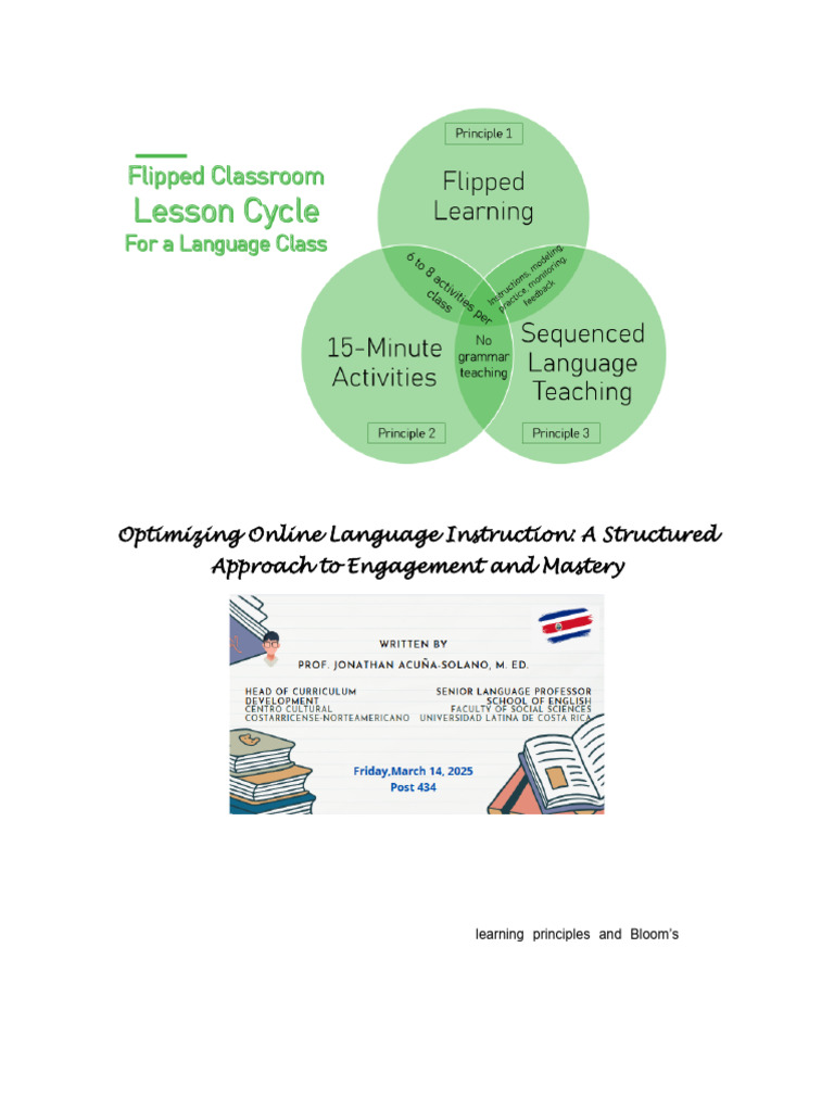 Optimizing Online Language Instruction - A Structured Approach To Engagement and Mastery | PDF ...