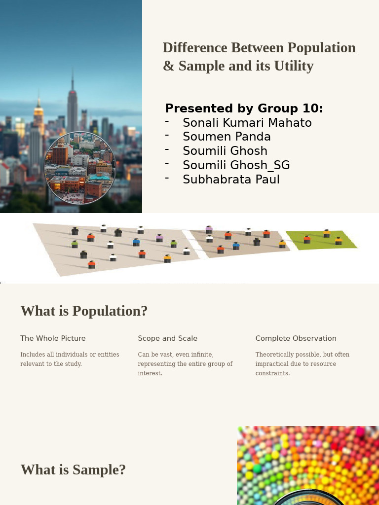Population vs Sample: Key Differences Explained | PDF | Sampling ...