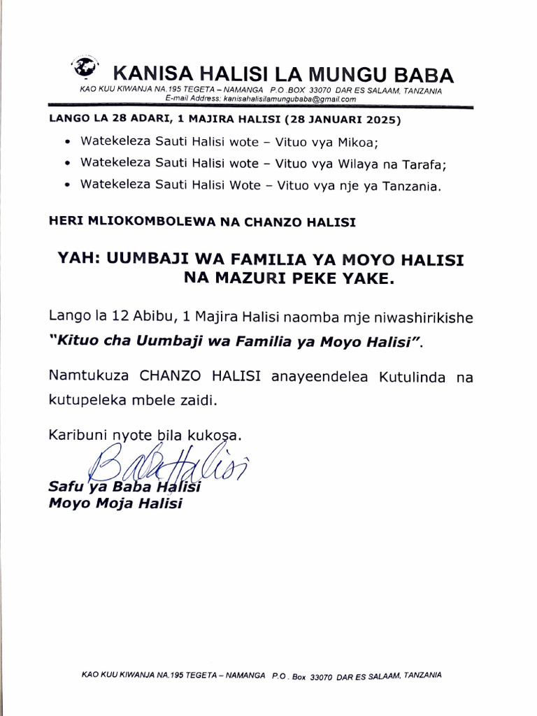 Uumbaji Wa Familia Ya Moyo Halisi Na Mazuri Peke Yake | PDF