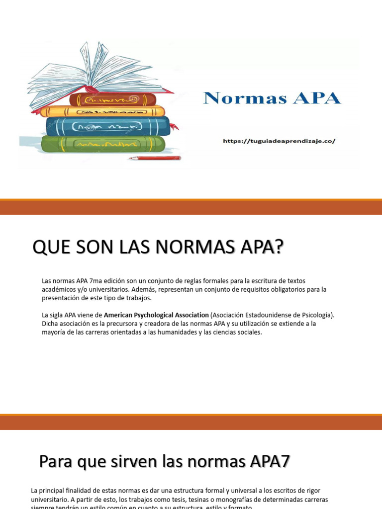 Normas APA 7: Guía de Formato y Citas | PDF | Estilo apa | Citación