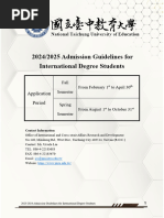 NTU 2024/2025 Admission Guidelines | PDF | Academic Degree | University ...