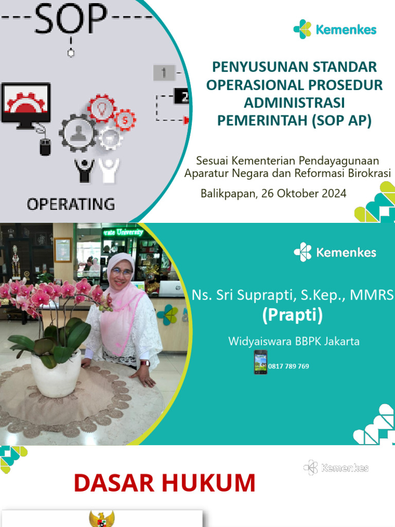 Penyusunan SOP Administrasi Pemerintah | PDF