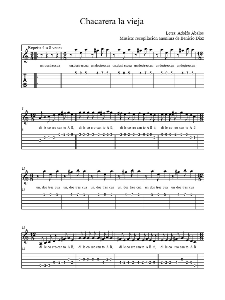 Chacarera La Vieja | PDF