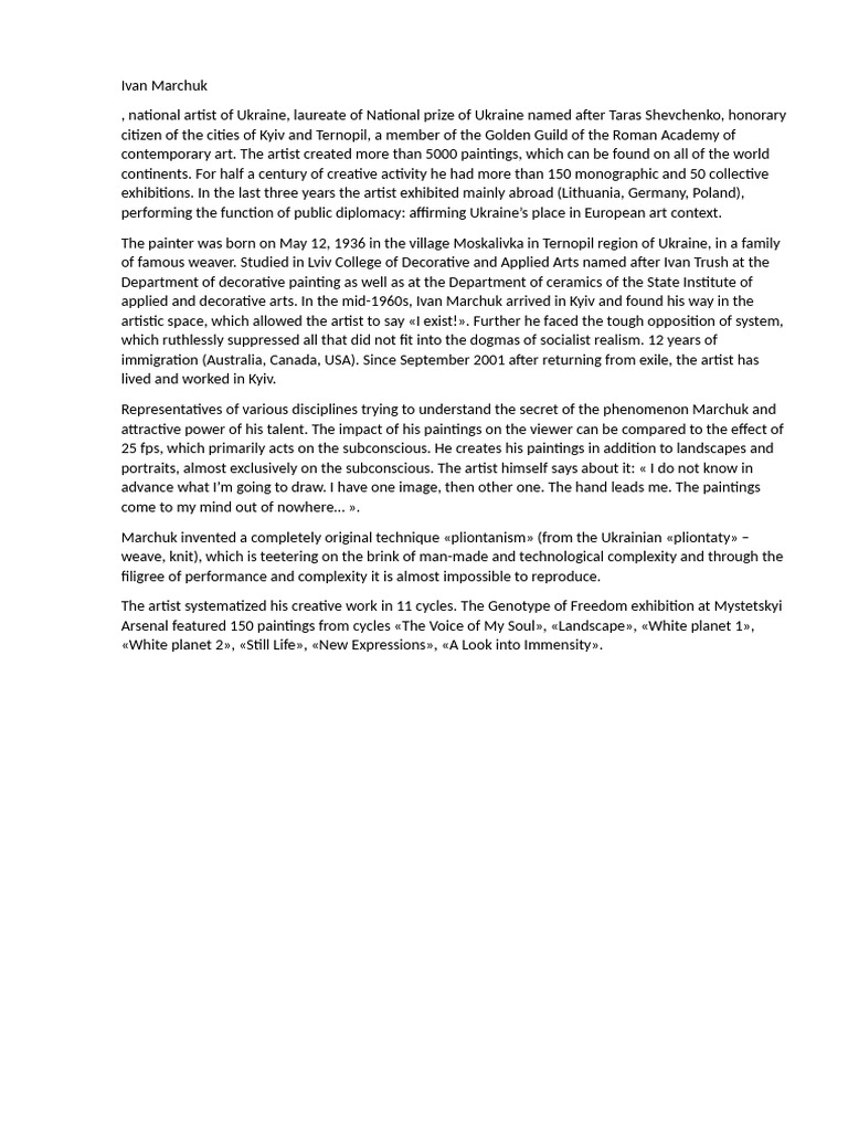 Ivan Marchuk | PDF