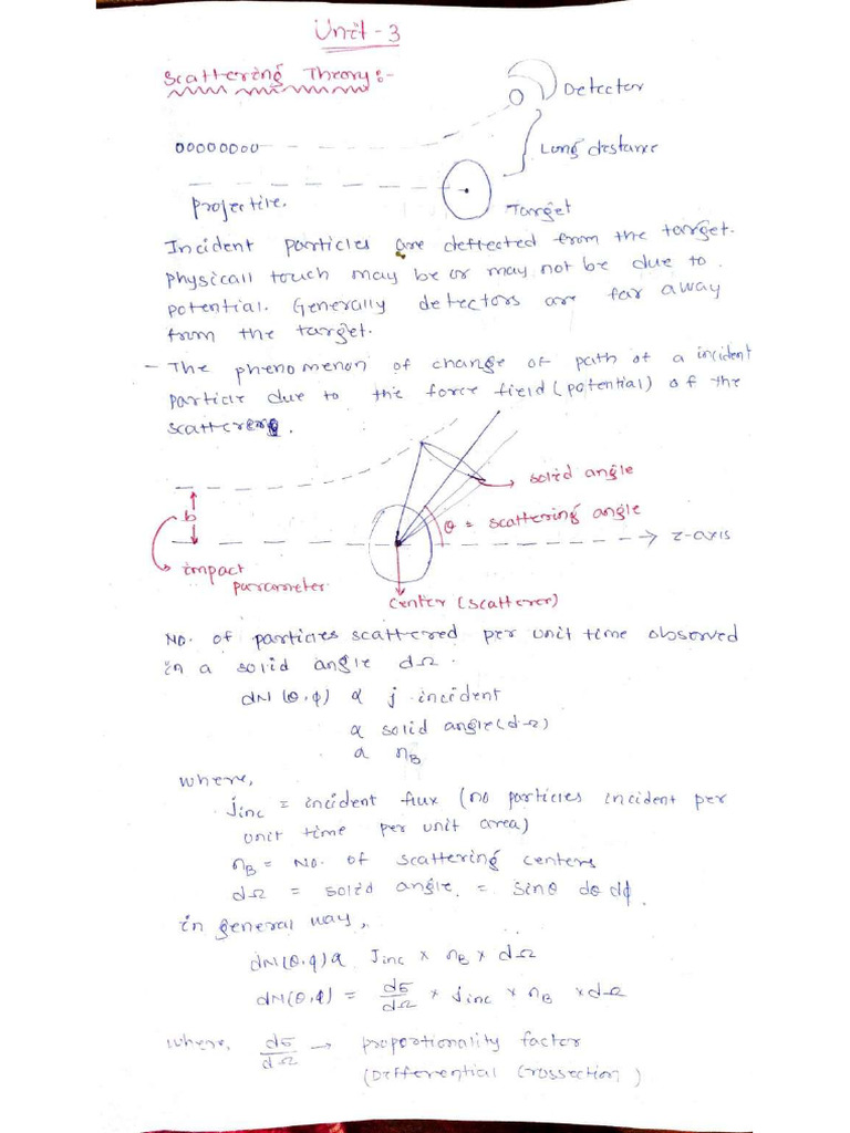 Quantum Mechanics - II (Msc. Sem-2) Unit - 3 | PDF