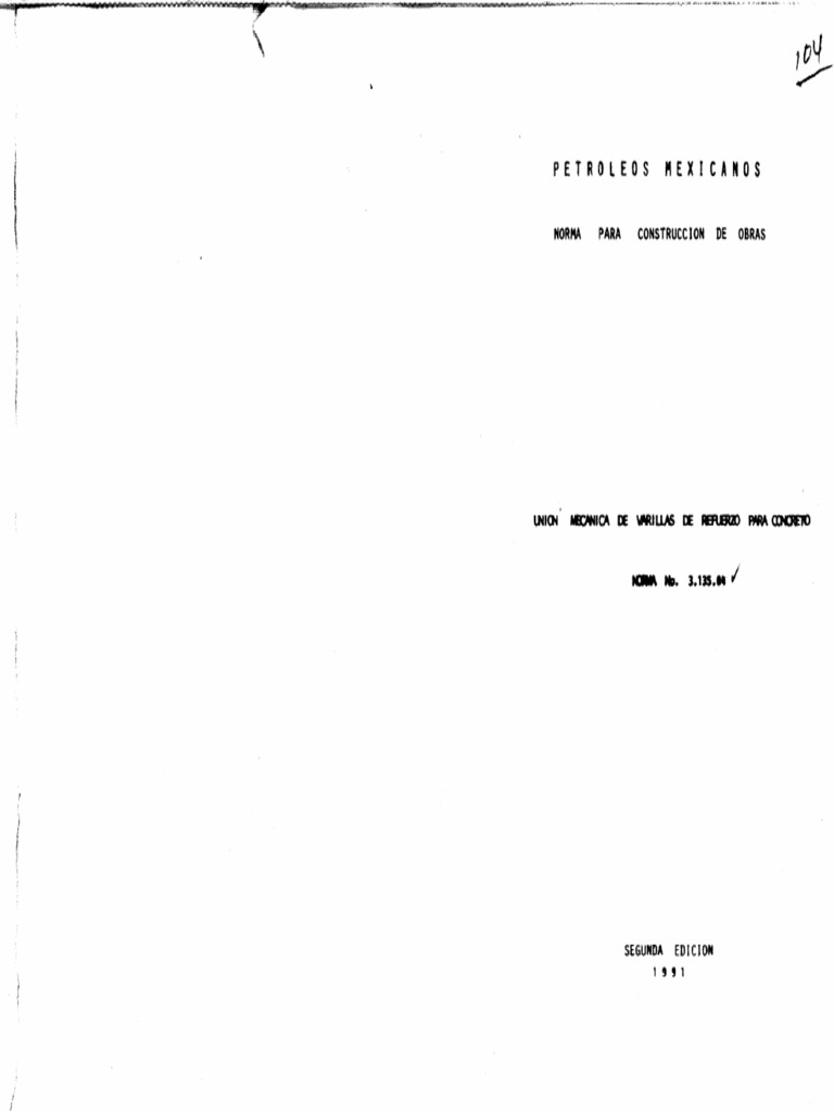 3-135-04 Union Mecanica de Varillas de Refuerzo para Concreto | PDF