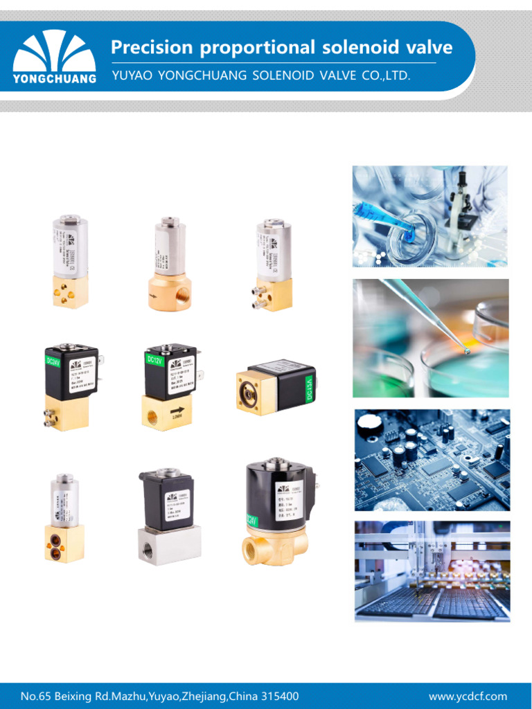 Proportional Solenoid Valve Catalogue 20240819 | PDF | Vacuum Tube | Flow Measurement