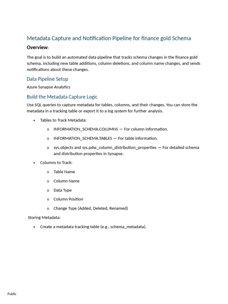 Metadata Capture and Notification Pipeline For Finance Gold Schema ...