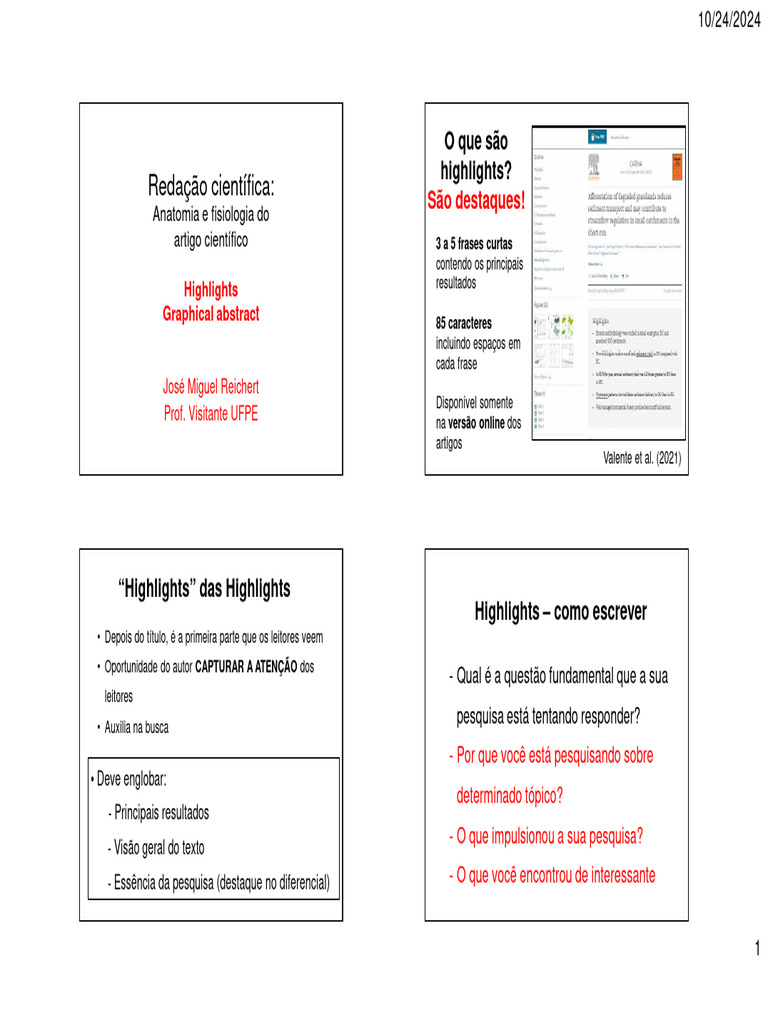 Highlights & Graphical Abstract | PDF | Abstract (resumo) | Publicações ...