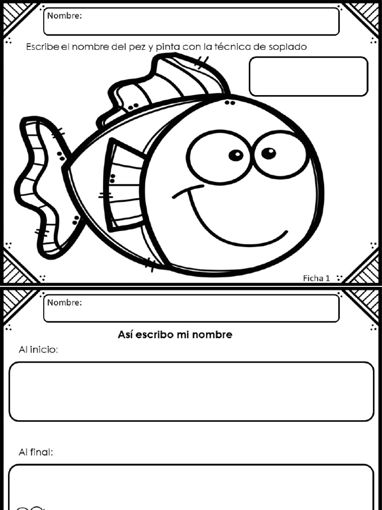 Fichas Pececito | PDF