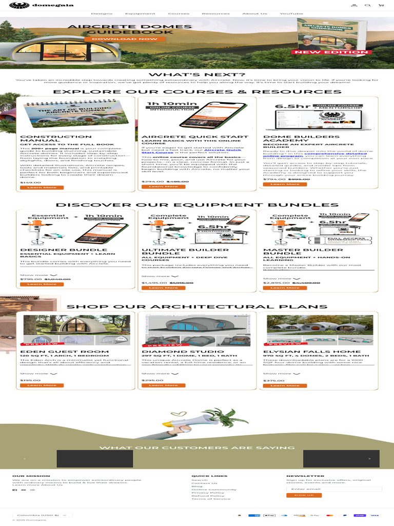 Aircrete Dome Home Plans Guide | PDF