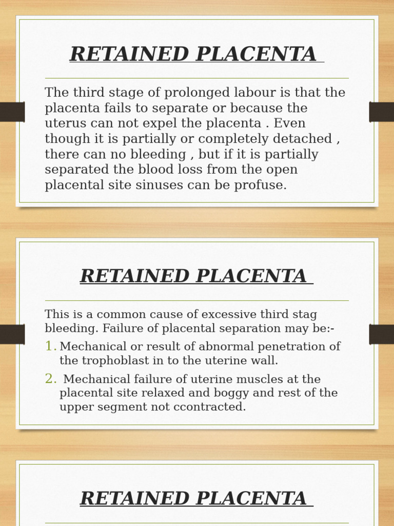 Understanding Retained Placenta Causes | PDF