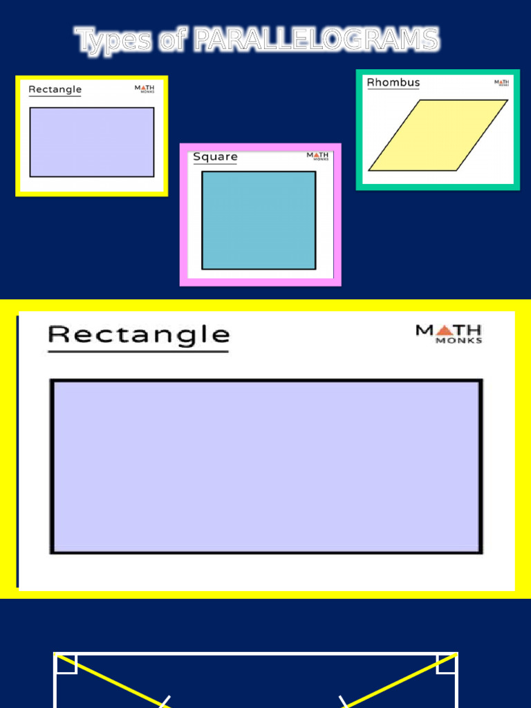 Types of Parallelogram | PDF | Rectangle | Classical Geometry