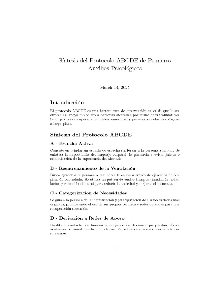 Modelo ABCDE | PDF