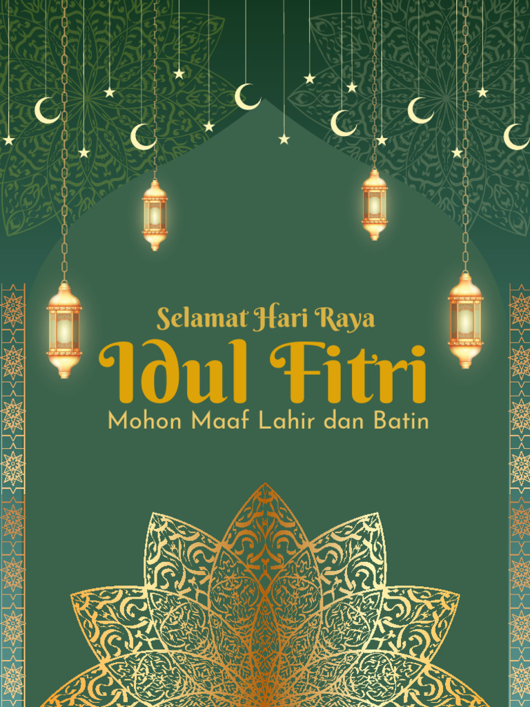 Pink Elegan Hari Raya Idul Fitri Poster | PDF