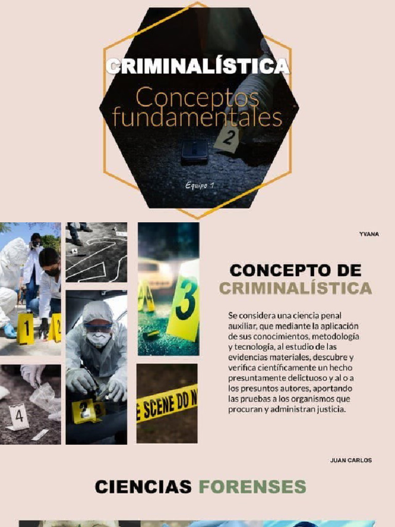 Conceptos Generales Criminalistica | PDF