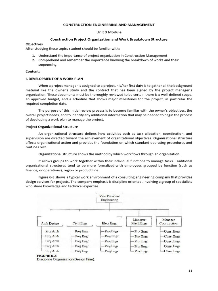 CE42 CE PC 423a Construction Engineering Management Module 3 | PDF ...