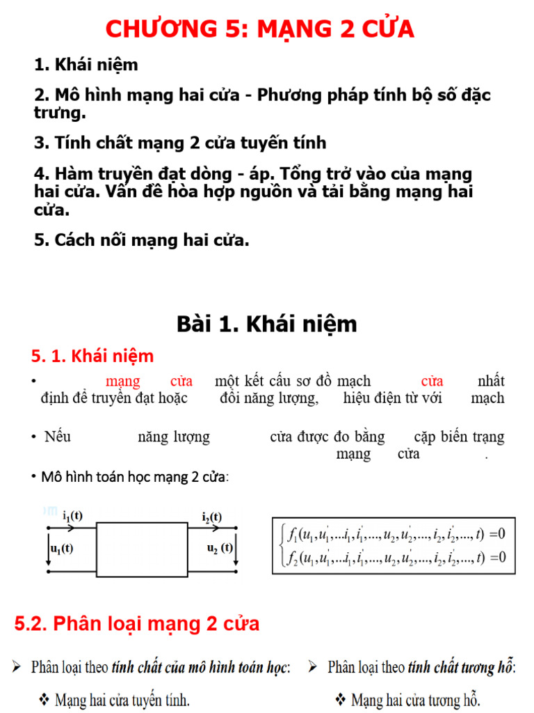 Chương 5 - M NG Hai C A | PDF