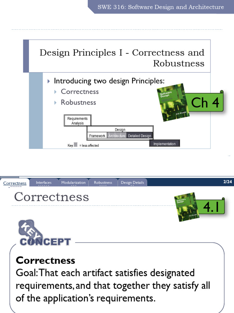 Design Principles I Correctness and Robustness | PDF | Class (Computer ...
