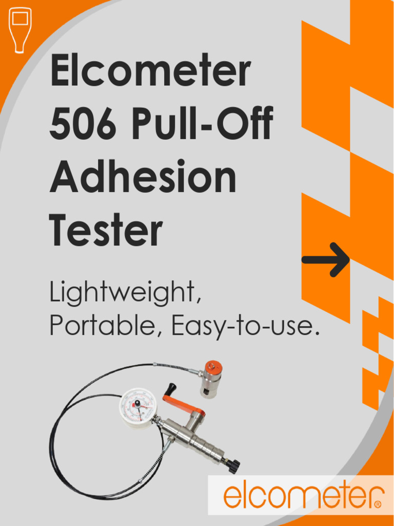 Elcometer 506 Pull-Off Adhesion Tester | PDF