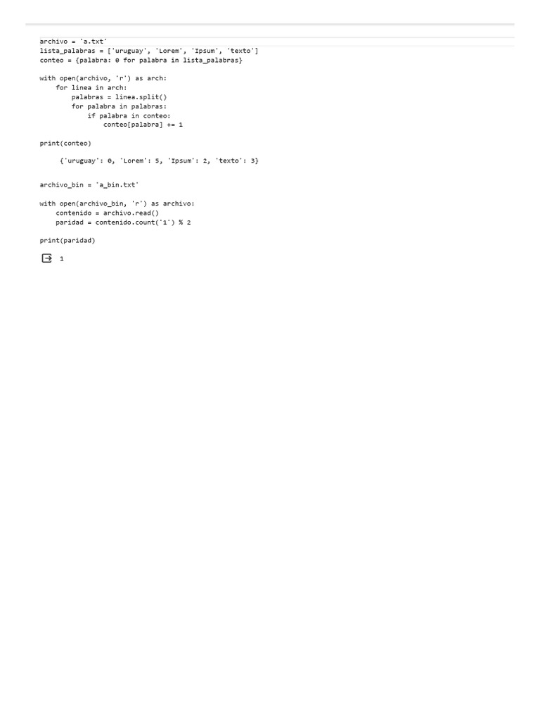 Ejercicios Archivos | PDF