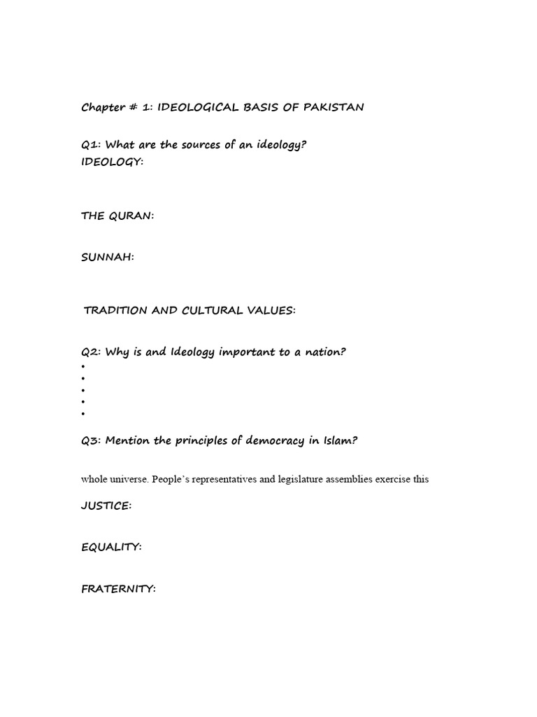 Class 10 Pakistan Studies Notes | PDF | Pakistan Movement | Pakistan